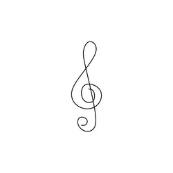 Treble Clef Drawing Vector Images (over 1,600)