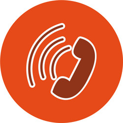 Active call icon design Royalty Free Vector Image