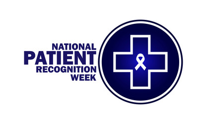 National patient recognition day Royalty Free Vector Image