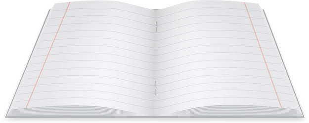 Exercise book icon realistic style Royalty Free Vector Image