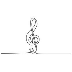 Treble Clef Drawing Vector Images (over 1,600)