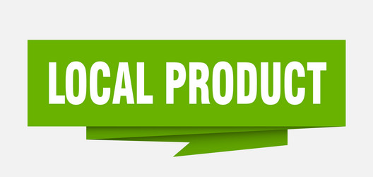 Local product banner design Royalty Free Vector Image