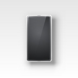 Phone with a black screen object electronics Vector Image