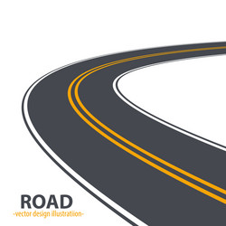 Path road Royalty Free Vector Image - VectorStock