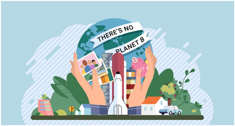 Climate change save the planet environmental Vector Image