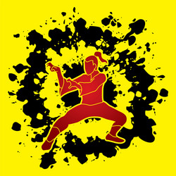 Action Fighting Tiger Vector Images (24)