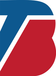 T letter logo design with circle swoosh border Vector Image