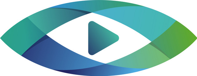 Eye camera logo icon design Royalty Free Vector Image