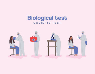 Biological test card Royalty Free Vector Image