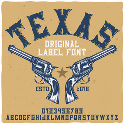 Texas Font Vector Images (over 400)