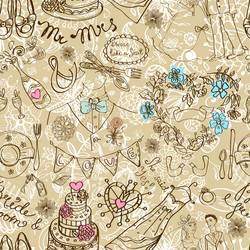 Wedding Seamless Background Vector Images (over 71,000)
