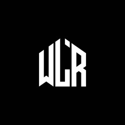 Wlr letter technology logo design on white Vector Image