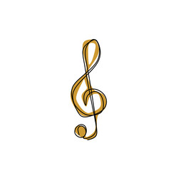 Treble Clef Drawing Vector Images (over 1,600)
