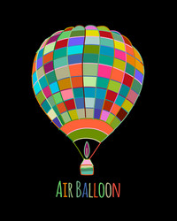 Air balloon for your design Royalty Free Vector Image