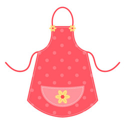 Red apron Royalty Free Vector Image - VectorStock