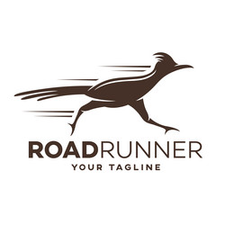 Modern road running logo Royalty Free Vector Image