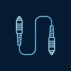 Fiber optic optical cable logo connect Royalty Free Vector