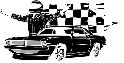 Race Car Silhouette Vector Images (over 24,000)