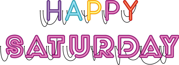 Happy Saturday Lettering Vector Images (over 490)