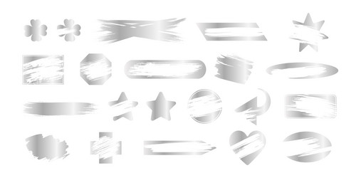 Instant scratch lottery ticket shapes set Vector Image