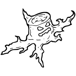 Angry stump doodle Royalty Free Vector Image - VectorStock