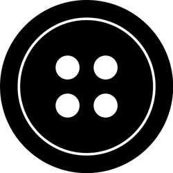 Clothing button the black color icon Royalty Free Vector