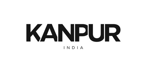Kanpur in the india emblem design features Vector Image