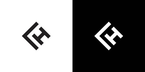 Modern and unique handwritten letter ch initials Vector Image