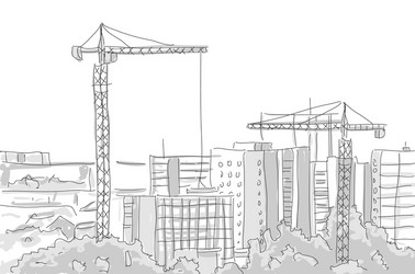 Site Construction Building Drawing Vector Images (over 4,500)