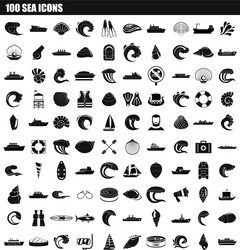 Big shell icon simple style Royalty Free Vector Image