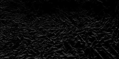 Realistic black crumpled plastic overlay texture Vector Image