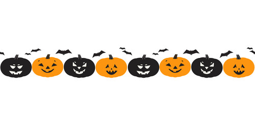 Halloween Ghost Border Clipart