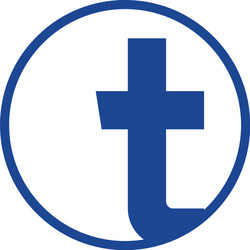 Letter t logo icon social media concept Royalty Free Vector