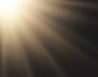 Sun rays light on black background Royalty Free Vector Image