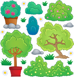 Tree theme collection 1 Royalty Free Vector Image