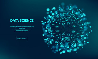 Abstract data transmission visualization Vector Image