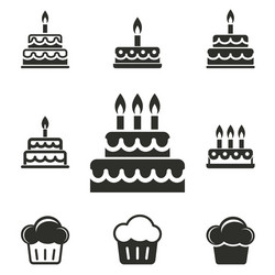 Sweet cake icon Royalty Free Vector Image - VectorStock