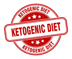Ketogenic diet stamp ketogenic diet label round Vector Image