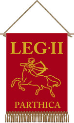 Legio iiii flavia felix standard Royalty Free Vector Image