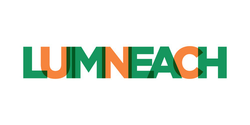 Luimneach in the ireland emblem design Royalty Free Vector