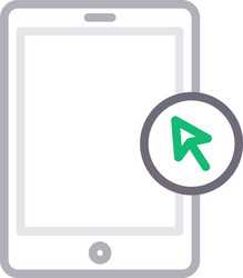 Mobile cursor Royalty Free Vector Image - VectorStock