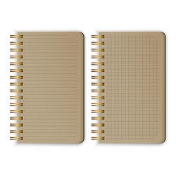 Old paper notebook Royalty Free Vector Image - VectorStock