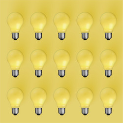 Simple graphic a light bulb Royalty Free Vector Image