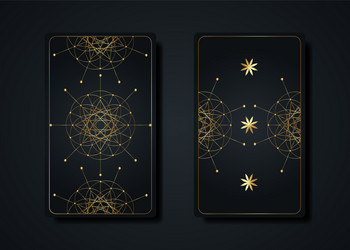 Magical tarot cards magic occult Royalty Free Vector Image