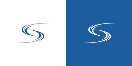 Simple and modern letter s initials logo design Vector Image