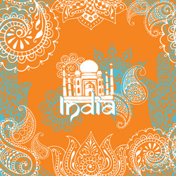 Indian patterns for design Royalty Free Vector Image
