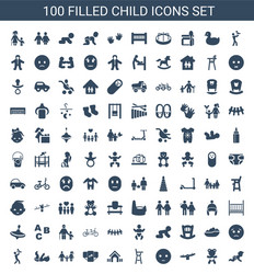 Child icons Royalty Free Vector Image - VectorStock