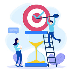 Graphic cartoon character of priorities Royalty Free Vector