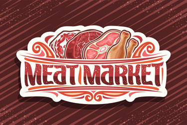 Logo for fresh meat Royalty Free Vector Image - VectorStock