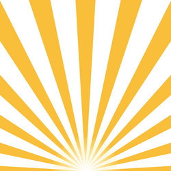 Ray retro background yellow colored rays stylish Vector Image